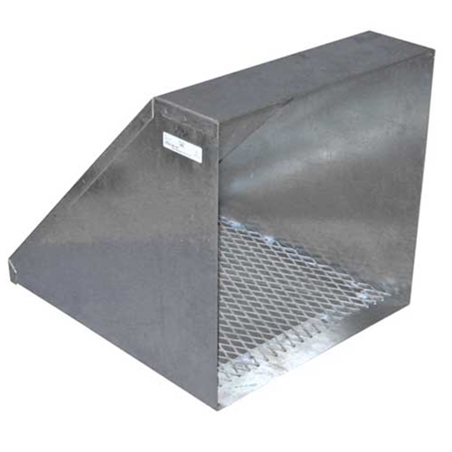 Model WH 18ga. Galvanized Steel Welded Exhaust Fan Weather Hood with ...