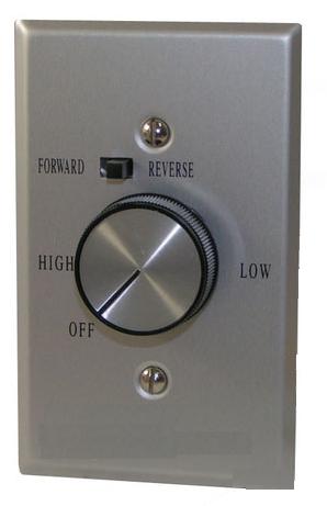 Ceiling Fan Solid State Variable Speed Control with Reversing Switch